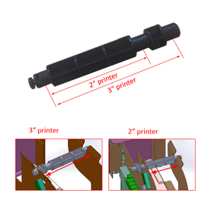 Two or three inch receipt paper printer spindle forGenmega and Hantle